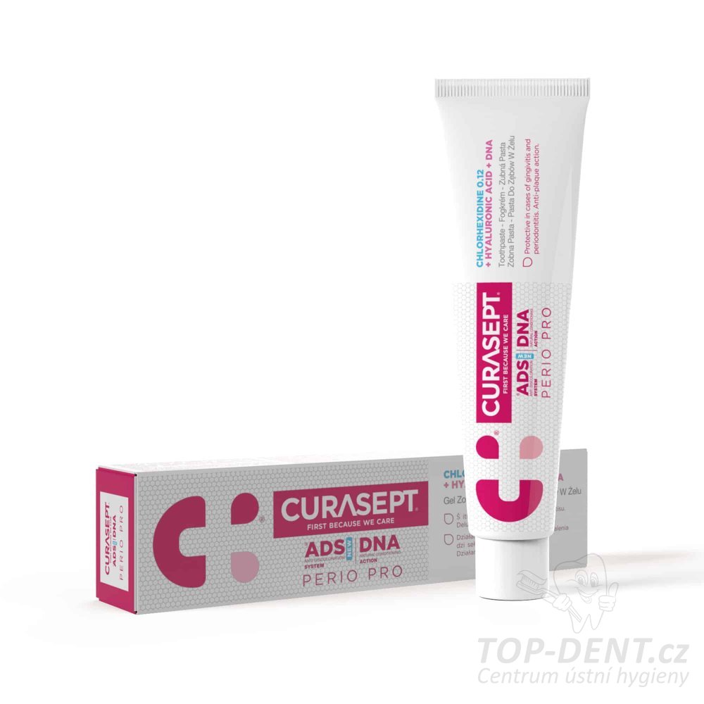 Curasept ADS DNA Perio Pro gelová zubní pasta 0,12% CHX 75 ml