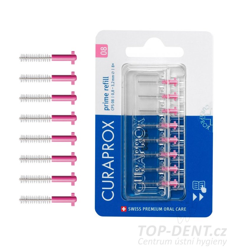 Curaprox CPS 08 Prime REFILL mezizubní kartáčky, 8ks (blistr) :: TOP ...