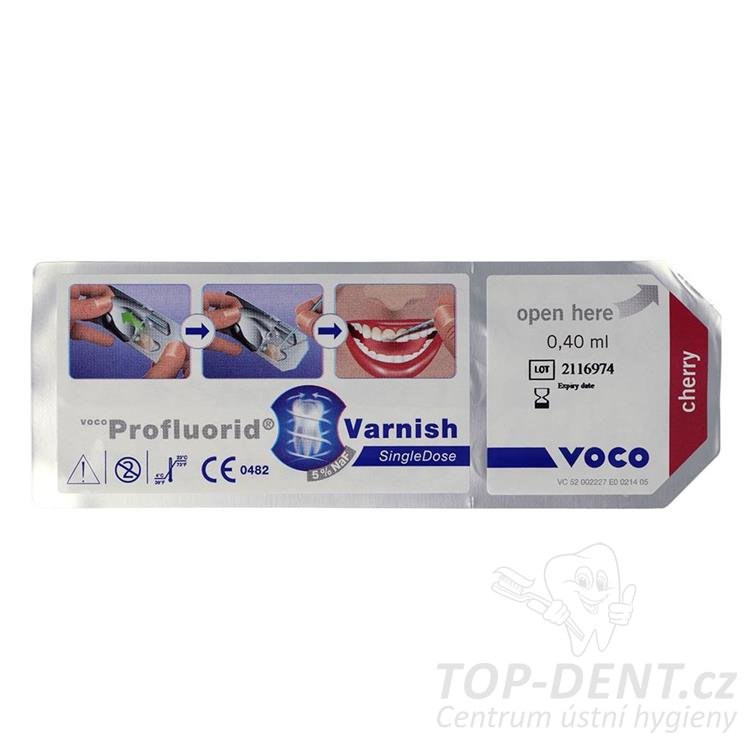 VOCO Profluorid® Varnish jednorázové štětečky (třešeň) 50 x 0,40ml ...
