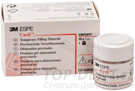 3M Cavit červený provizorní výplň 28g – samovytvrzující, rentgenokontrastní