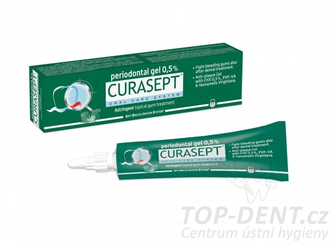 CURASEPT ADS Adstringent parodontální gel s CHX 0,5% + Hamamelis, 30ml ...