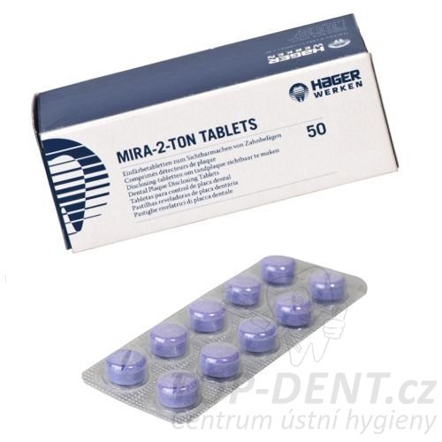MIRA-2-TON tablety na detekci plaku 50 ks — Miradent