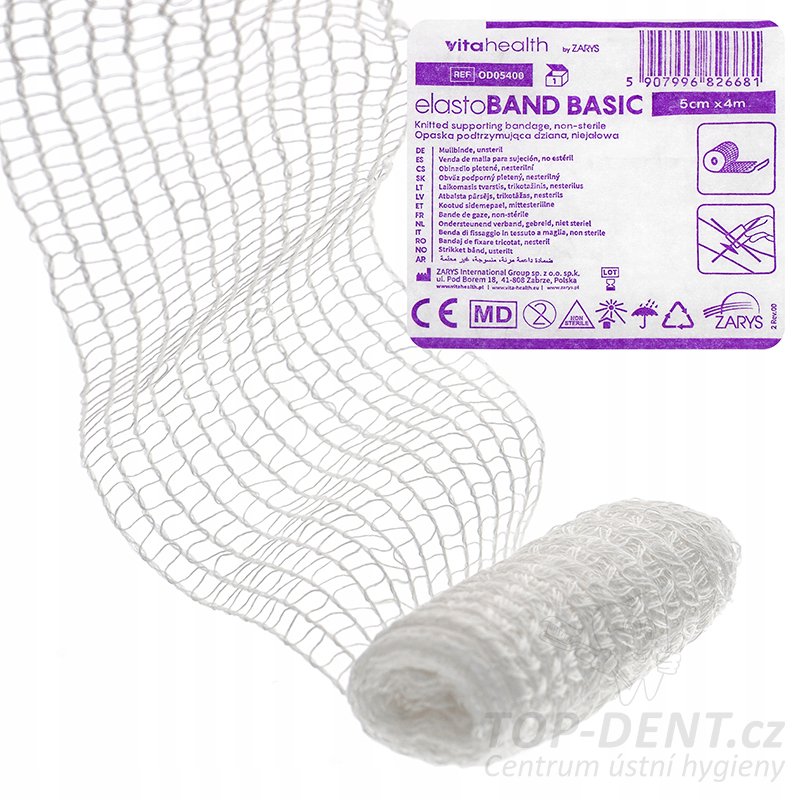 Pletený obvaz ElastoBAND Basic, 5cm x 4m :: TOP-DENT Vše pro dentální ...