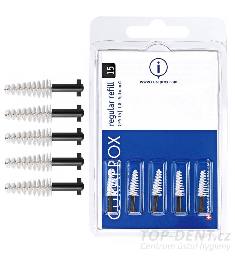 Curaprox CPS 15 Regular REFILL kónické mezizubní kartáčky, 5ks (blistr ...