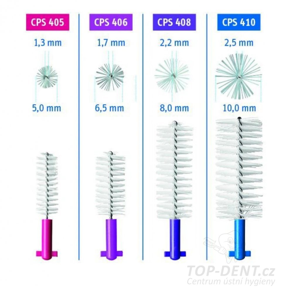 Curaprox CPS 410 Perio Refill - medzizubné kefky 4 ks
