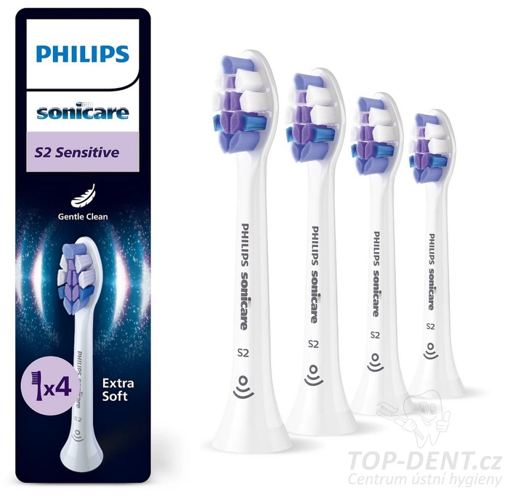 Philips Sonicare S2 Sensitive Standard HX6054/87, 4ks :: TOP-DENT Vše ...